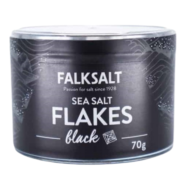 FALKSALT: Sea Salt Flakes Black - 70g – THE RUB HUB